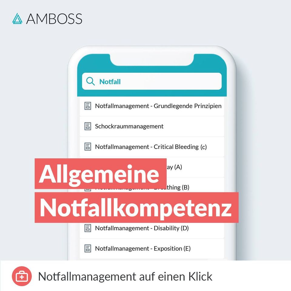Amboss: Notfallmanagement auf einen Klick | Aktuelles