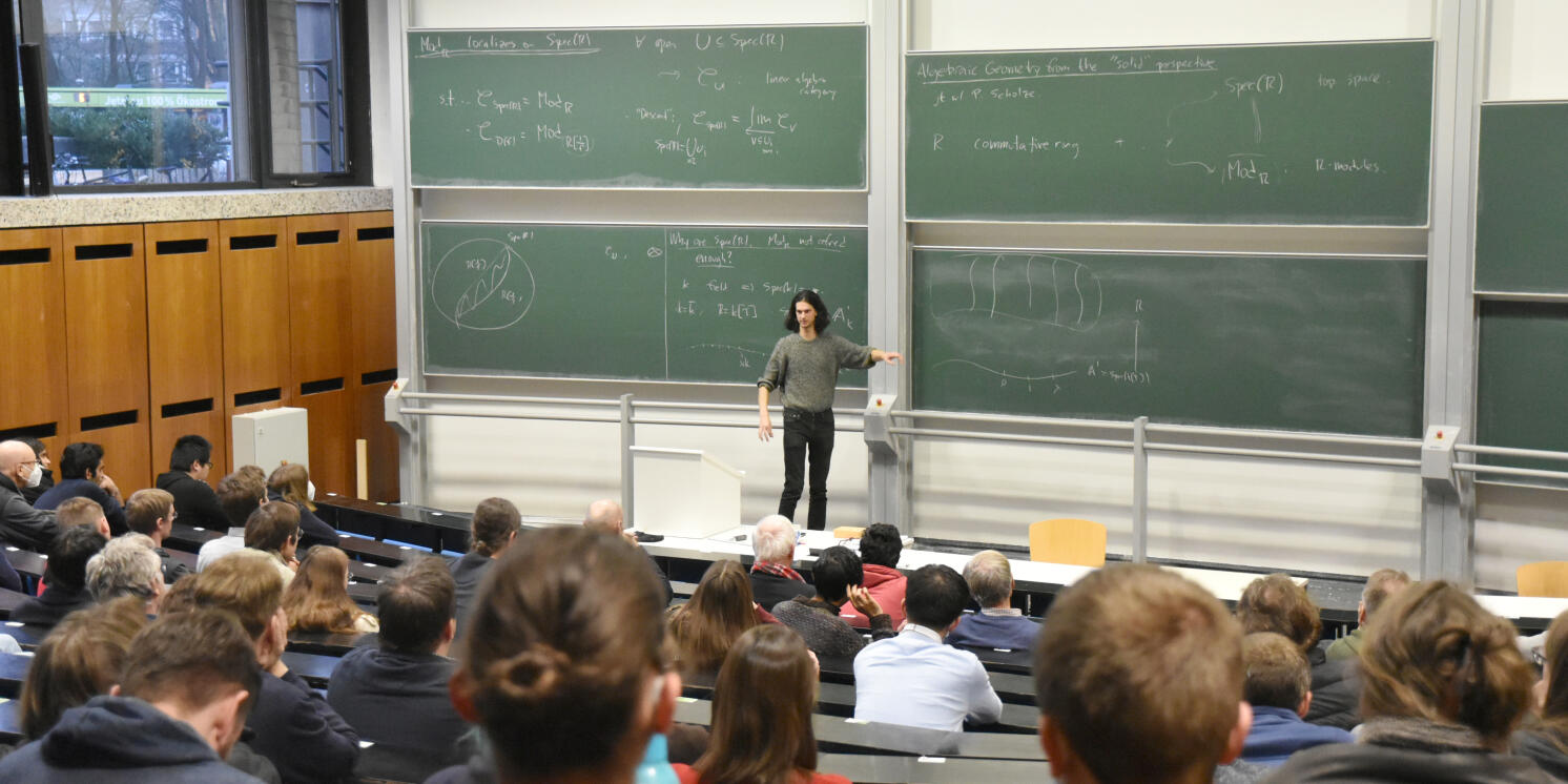 Dustin Clausen at Hirzebruch Colloquium