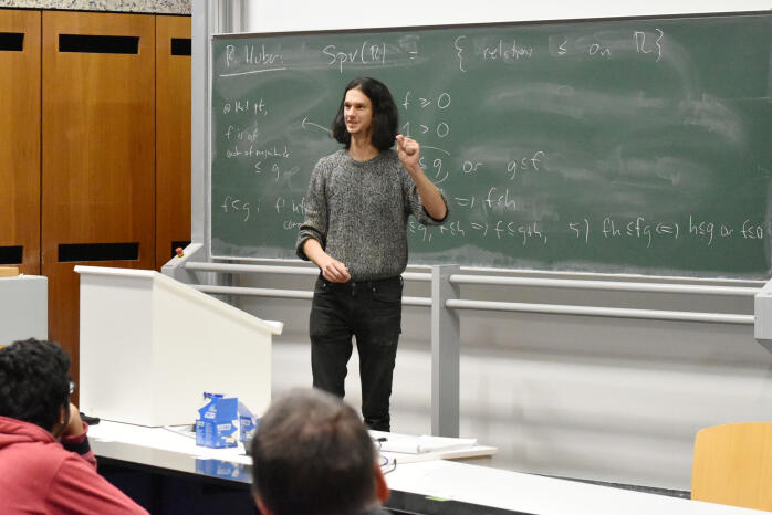 Dustin Clausen at Hirzebruch Colloquium