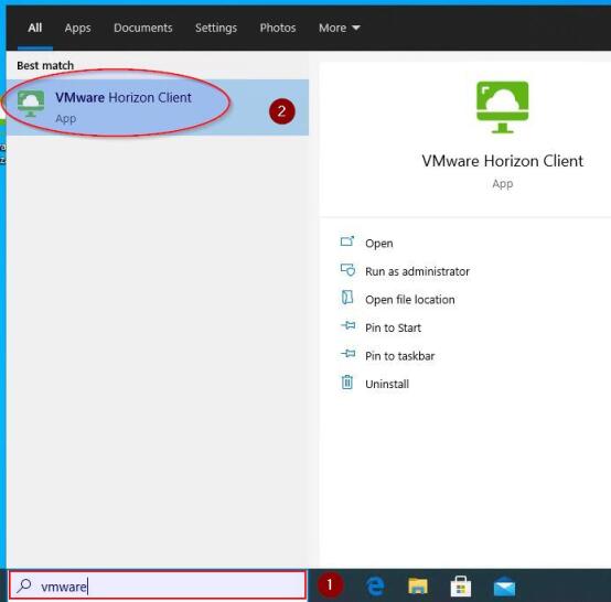 VMWare Horizon Client - Installation und Ersteinrichtung