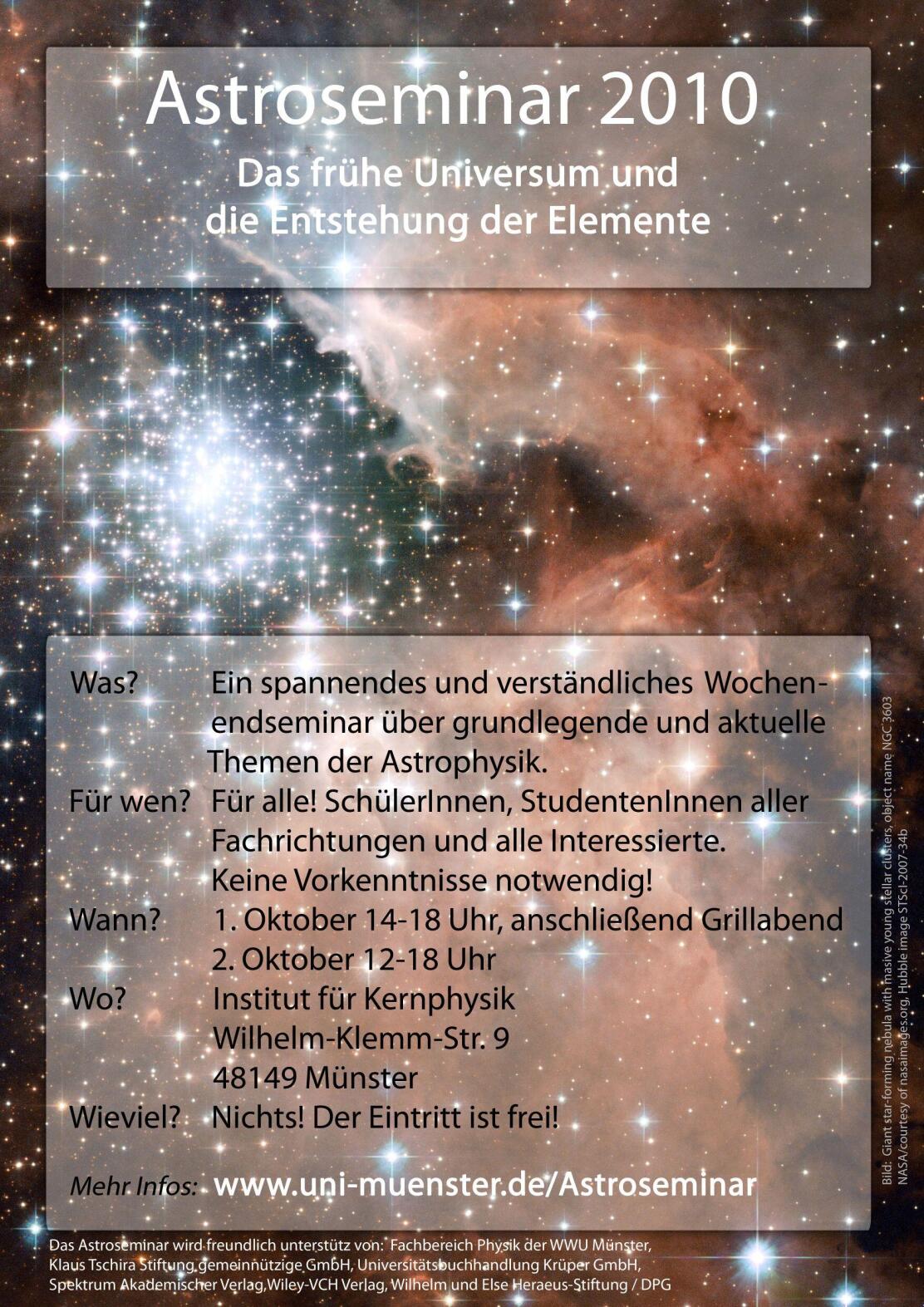 Astroseminar - Redner 2010