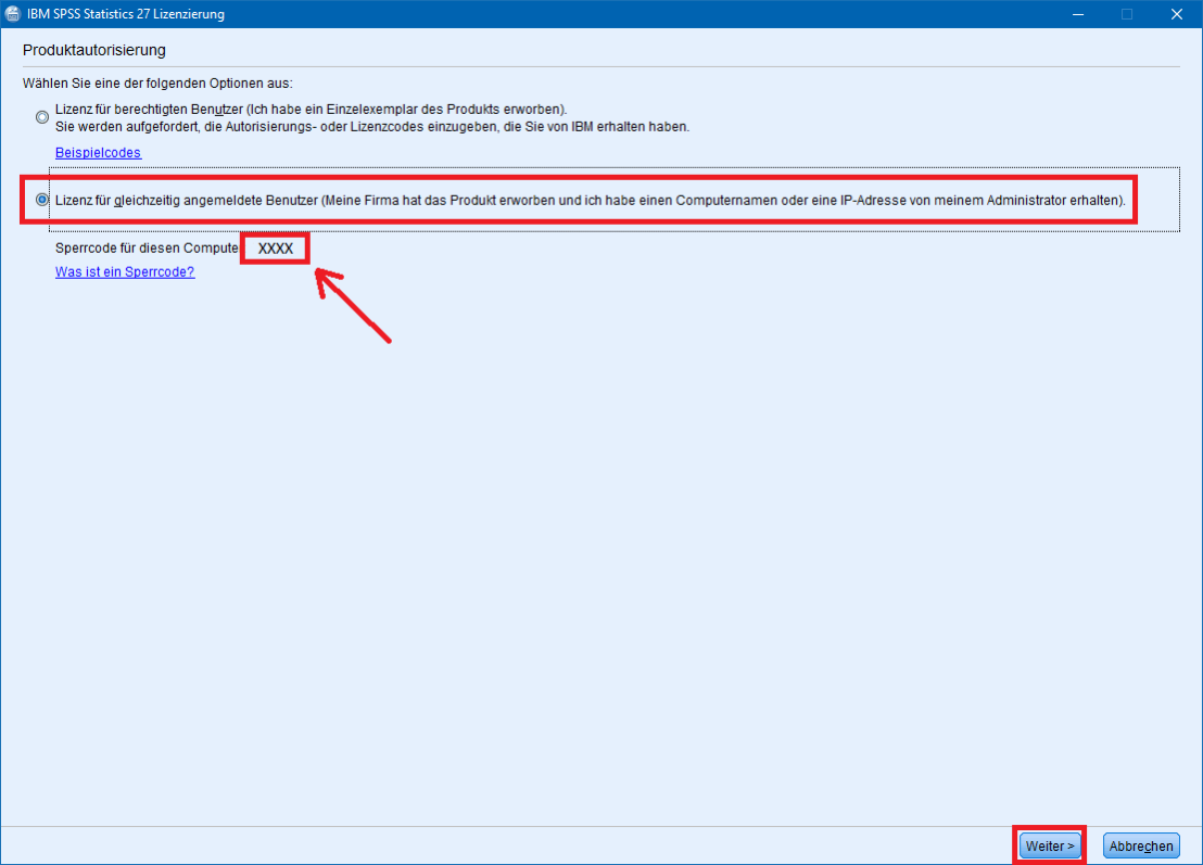 CIT - Software SPSS License Activation