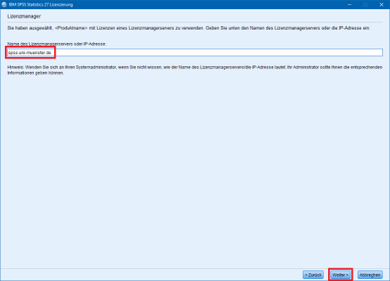 Software SPSS License Activation